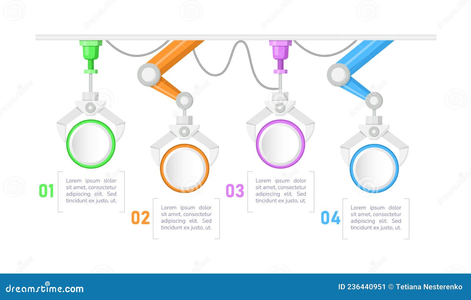 Robotics Technology Infographic Chart Design Template Stock Vector ...