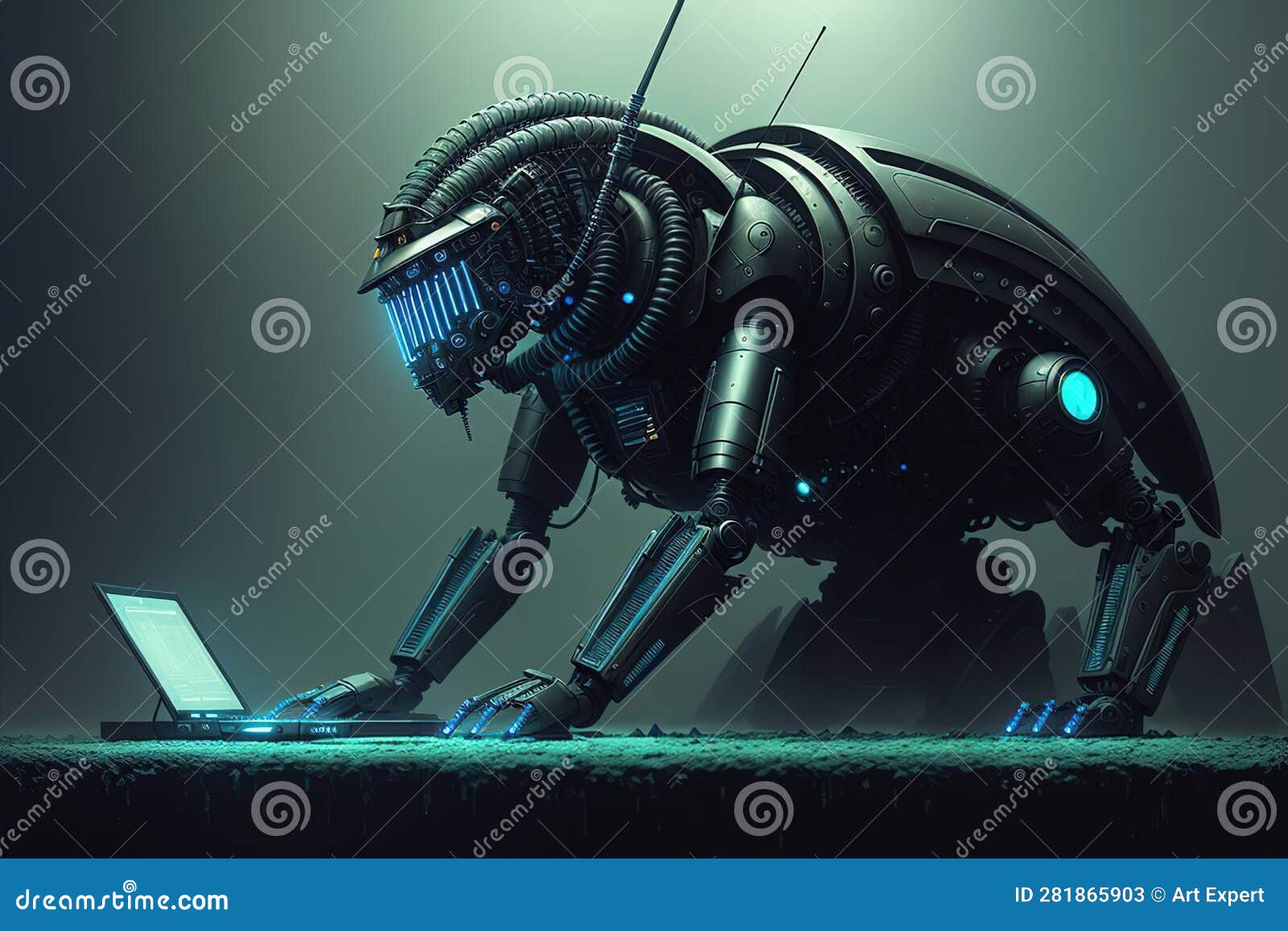 Robots. Artificial Intelligence. Illustration of Progress, Technology ... Robots. Artificial Intelligence. Illustration of Progress, Technology ...