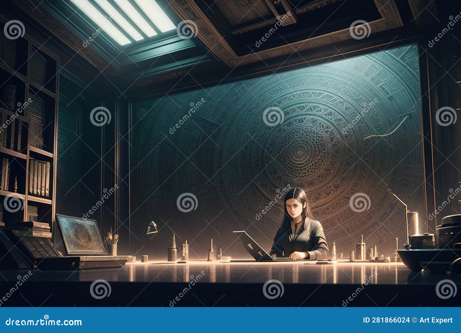 Robots. Artificial Intelligence. Illustration of Progress, Technology ...