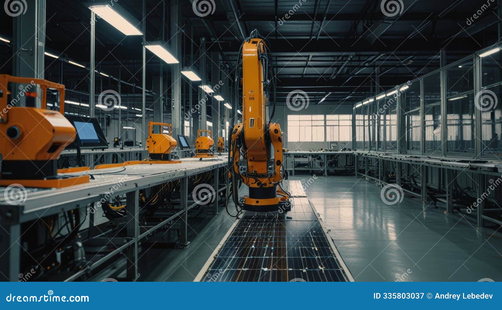 Robots Assembling Solar Panels in an Ultra-modern, Automated Factory ...