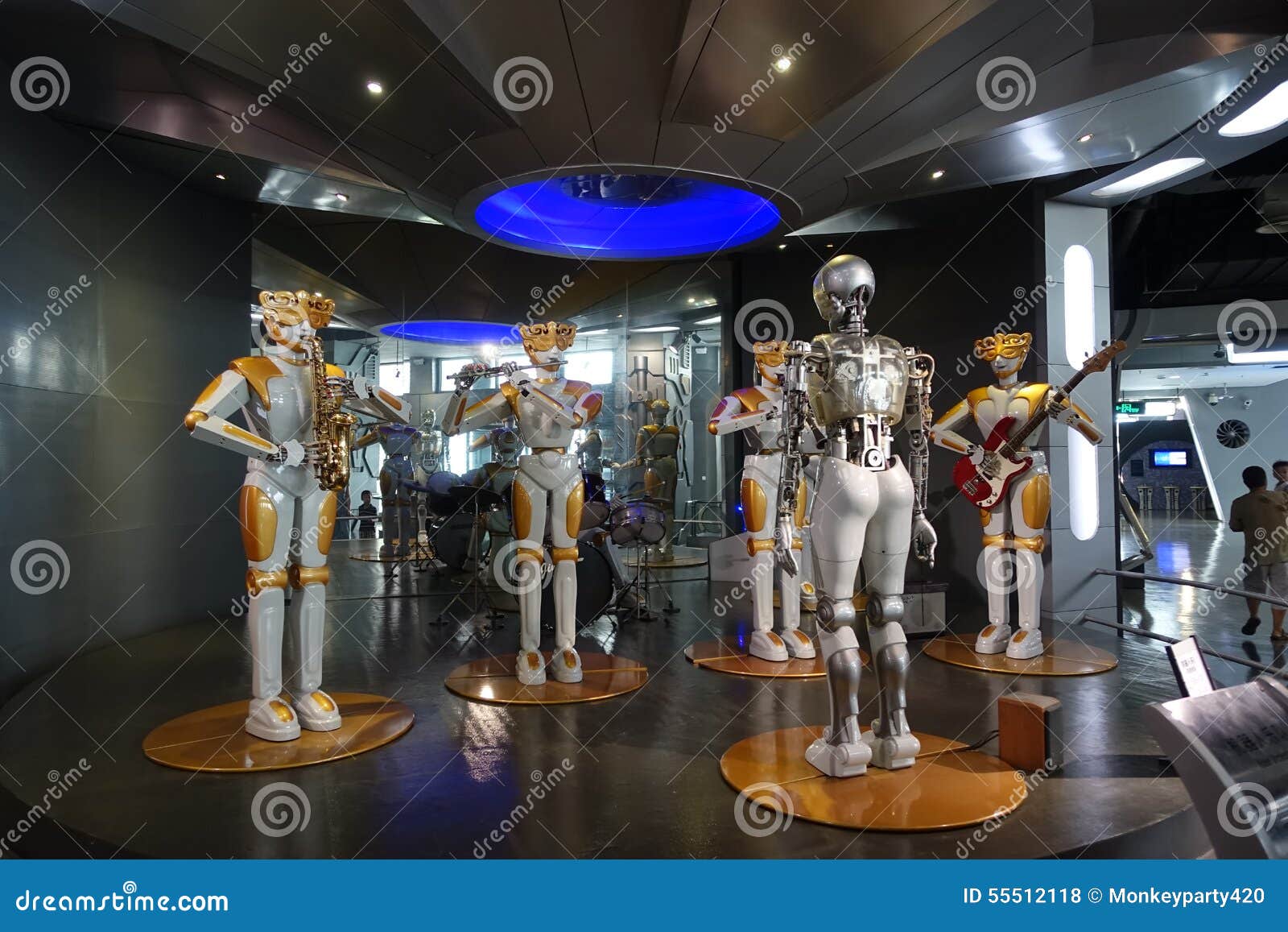 Robots Band in Sichuan Science and Technology Museum Editorial Stock ...