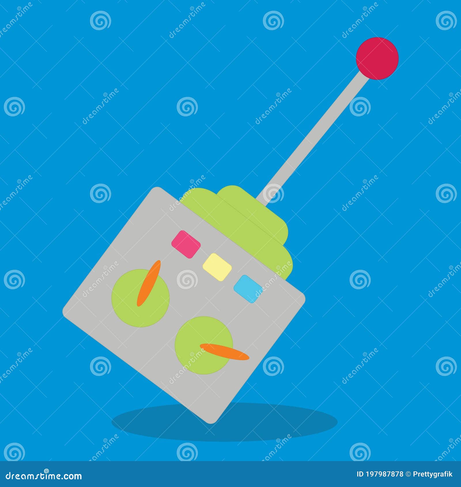 Robots control 09 stock vector. Illustration of vector - 197987878