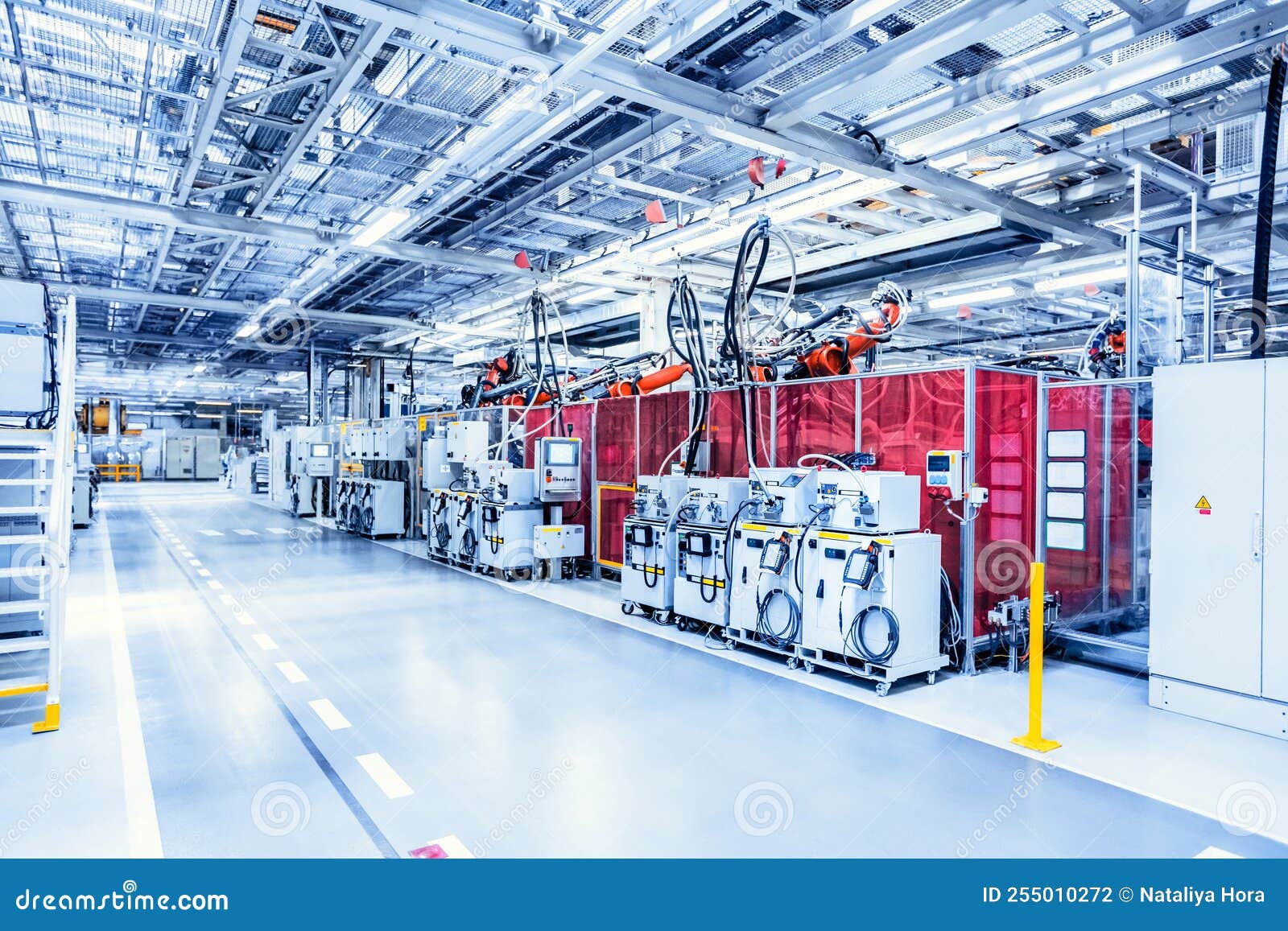 Robots Dans Une Usine Automobile Photo stock - Image du automatisé ...