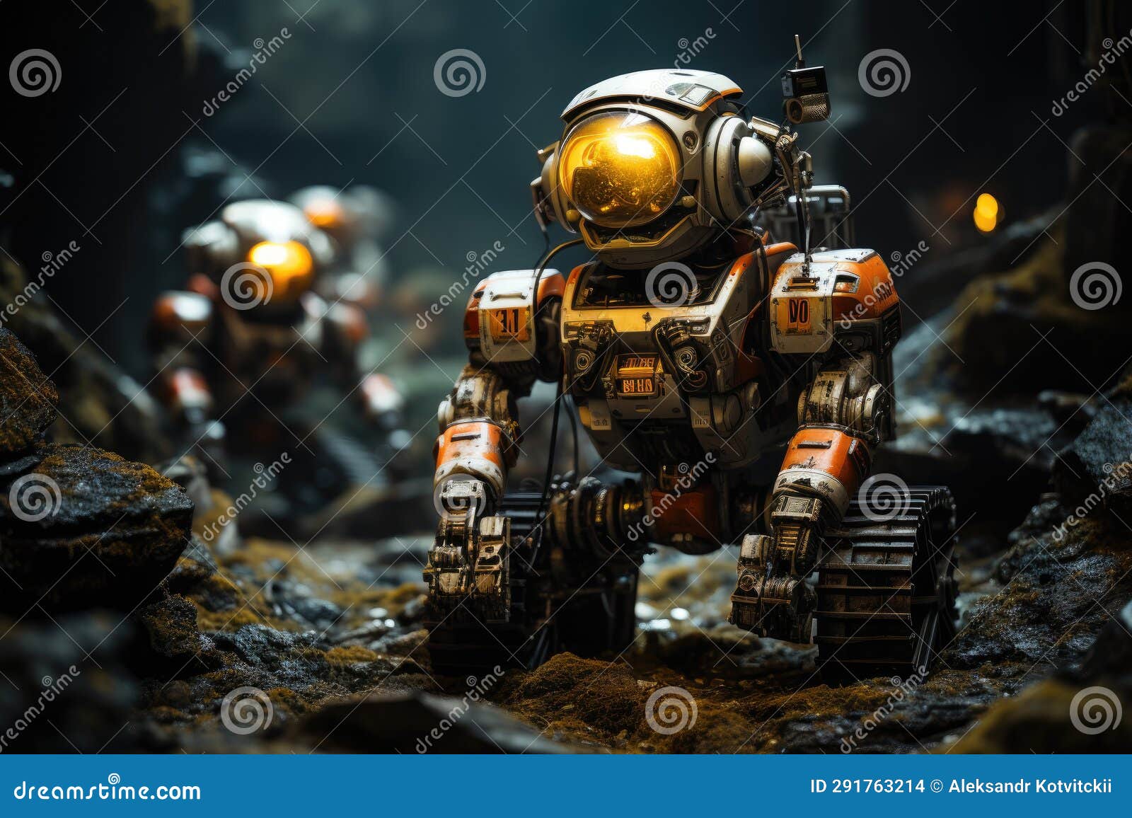 Robots Efficiently Conduct Space Mining Operations On An Asteroid