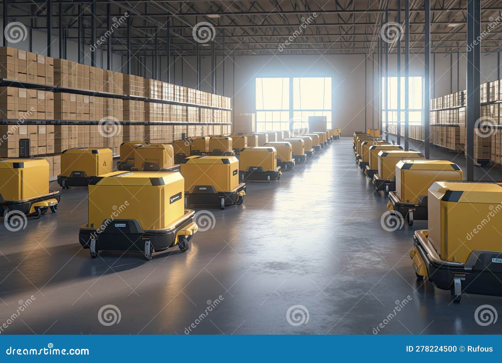 Robots Efficiently Sorting Hundreds Of Parcels Per Hour Automated
