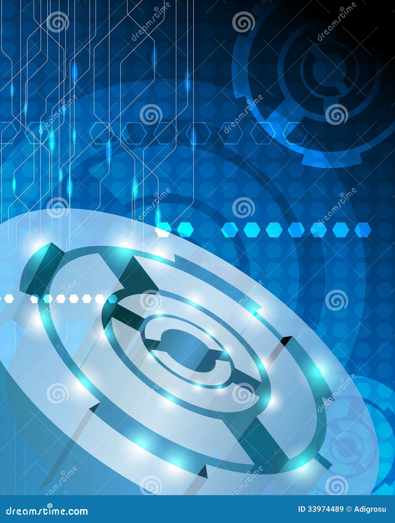 Robots and Electronics Concept Stock Illustration - Illustration of ...