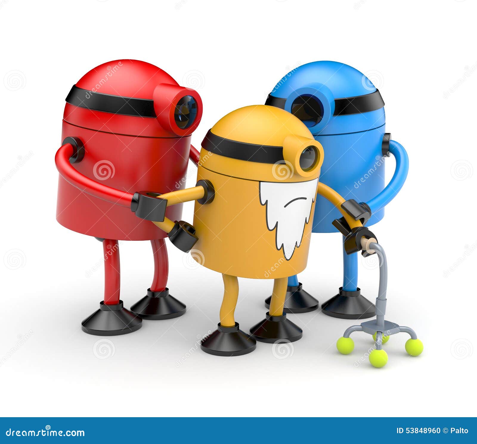 Robots Help People Stock Illustrations – 343 Robots Help People Stock ...