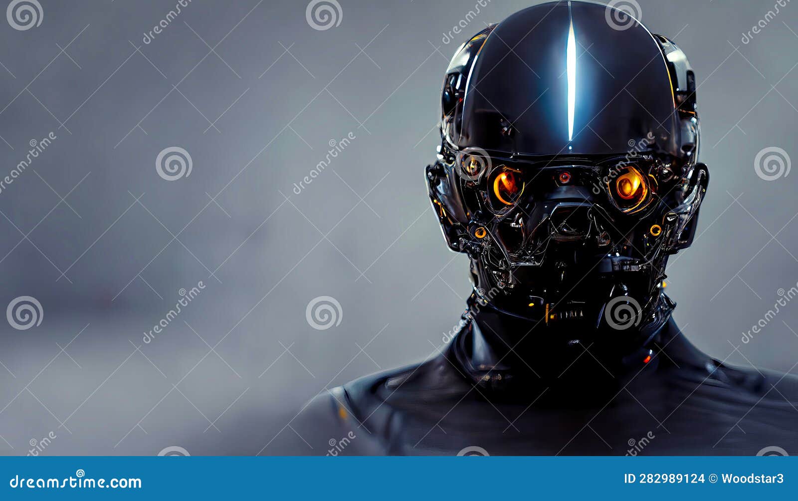 Robots. Futuristic Interpretation Future 2025. Illustration Stock ...