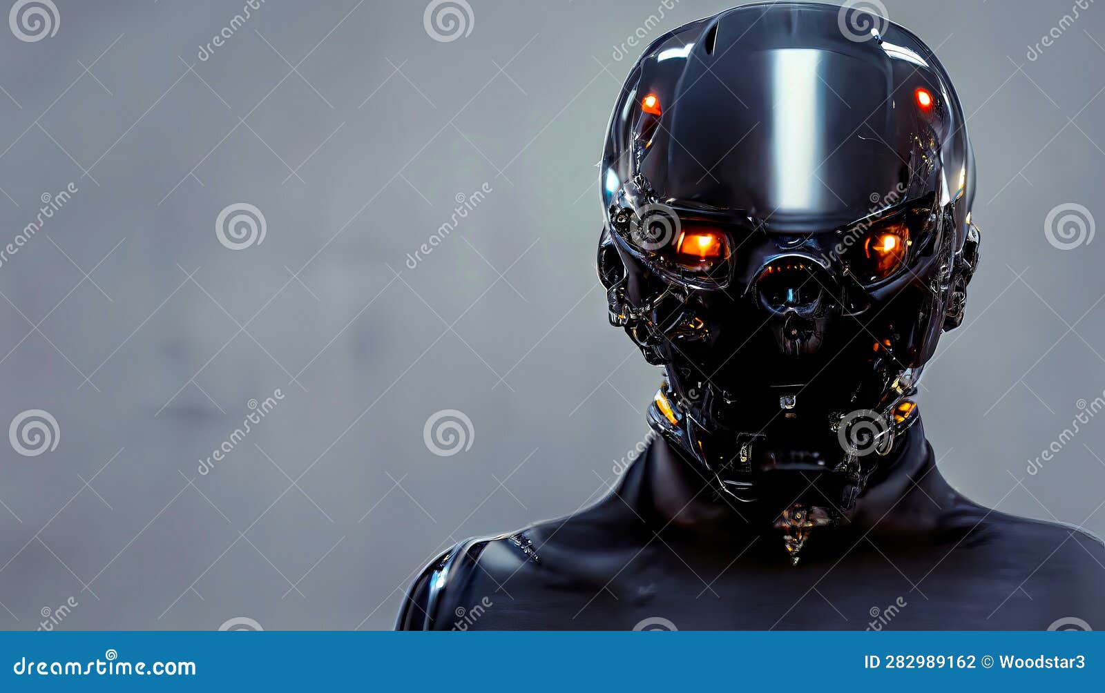 Robots. Futuristic Interpretation Future 2025. Illustration Stock ...