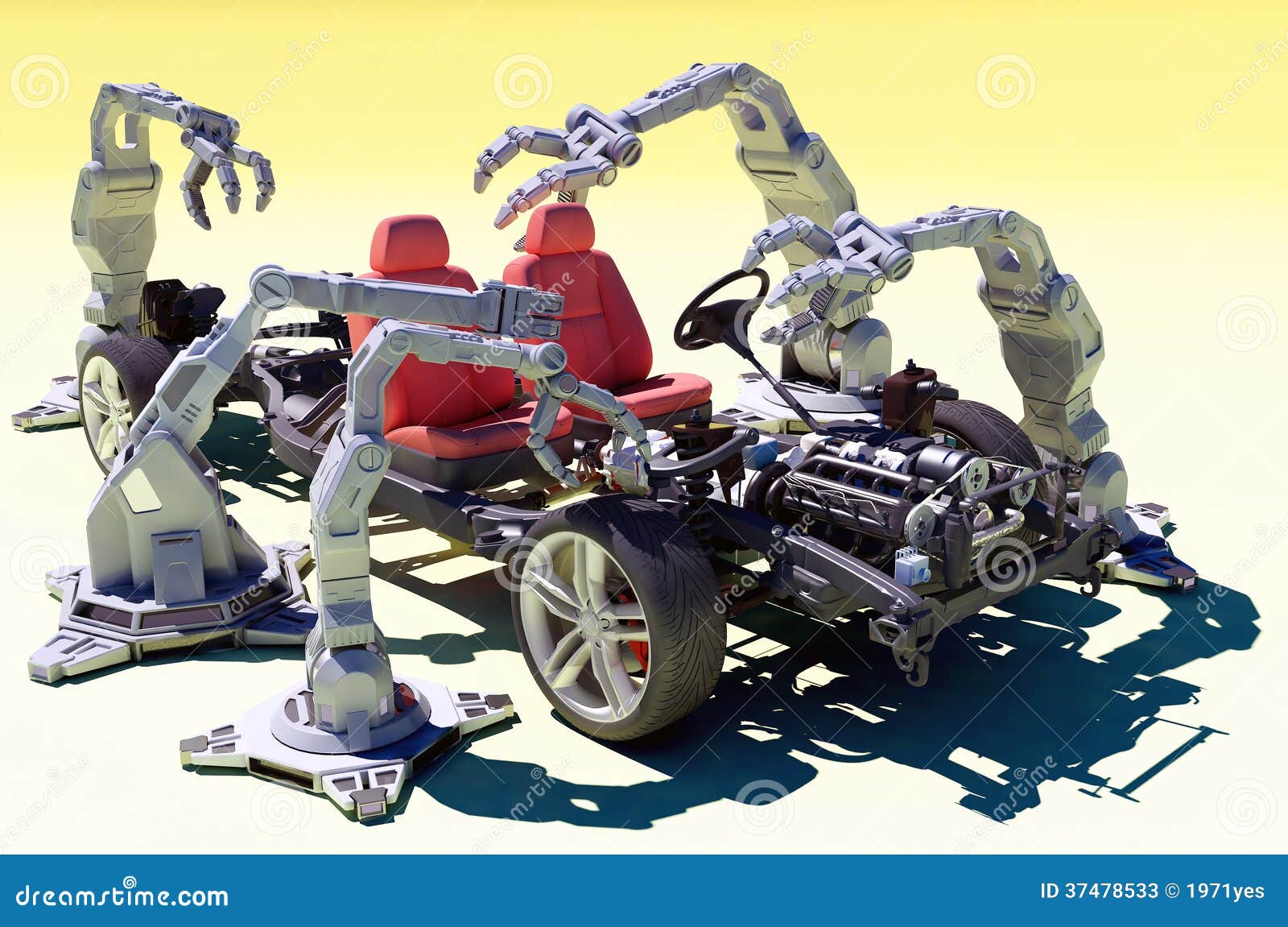 Robots group stock illustration. Illustration of game - 37478533