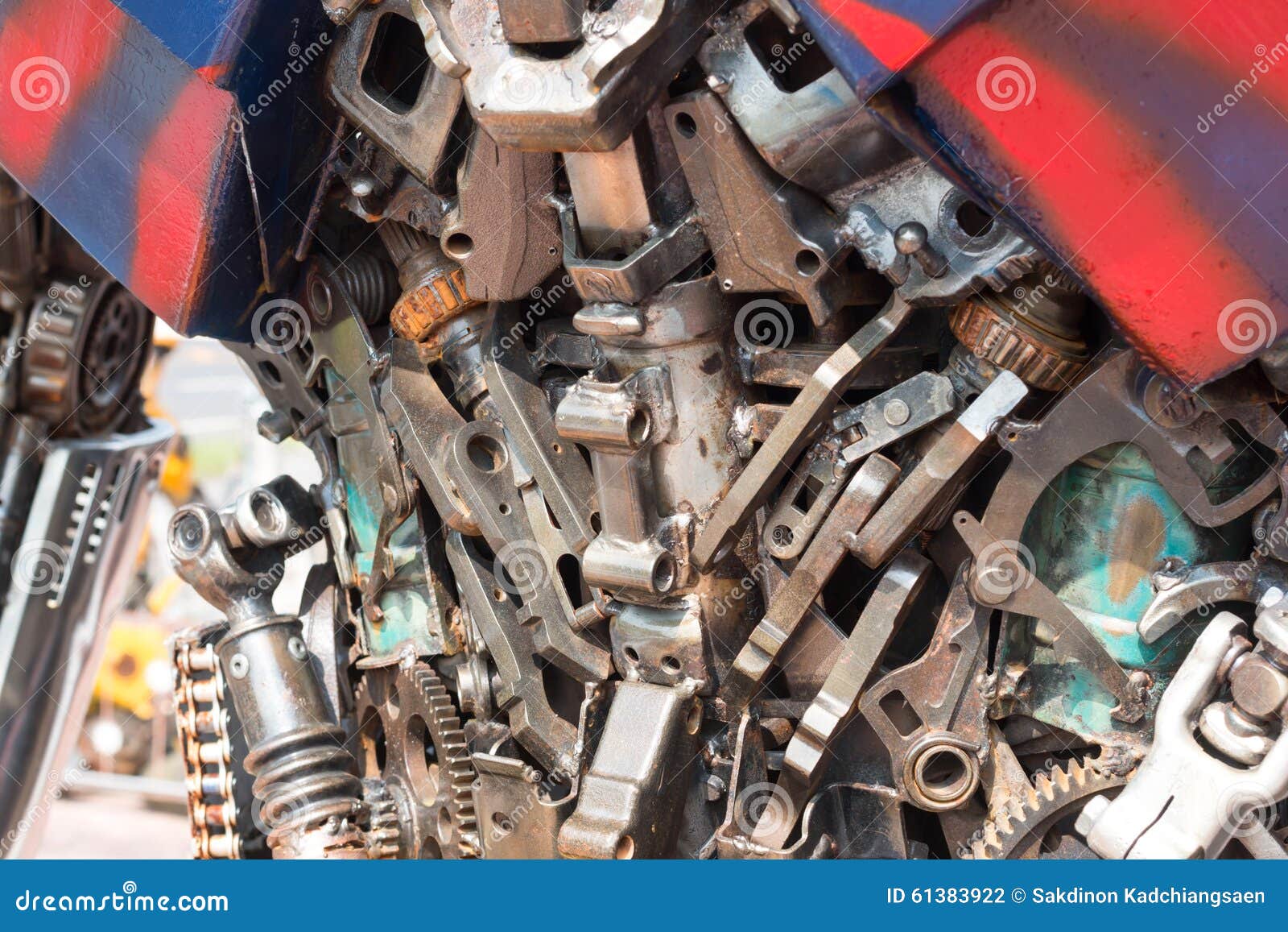Robots made from scrap stock photo. Image of cyborg, hardware - 61383922