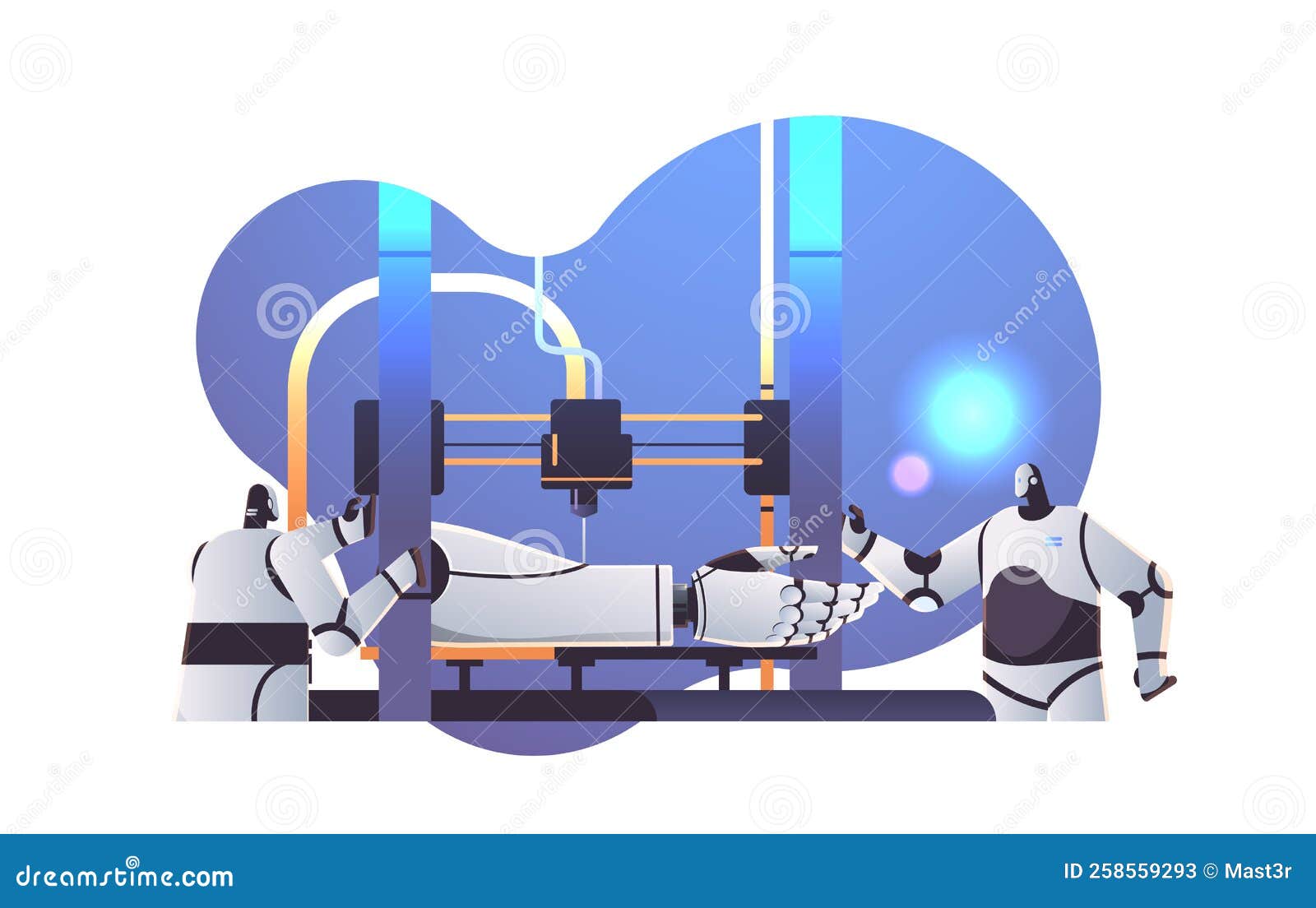 Medical Printing Icon Simple Vector. Bioprinting Anatomy Stock ...