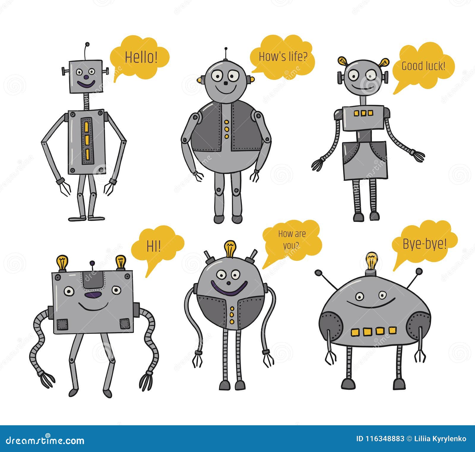 Robots Set. Bots Say. Artificial Intelligence. Future Technologies ...