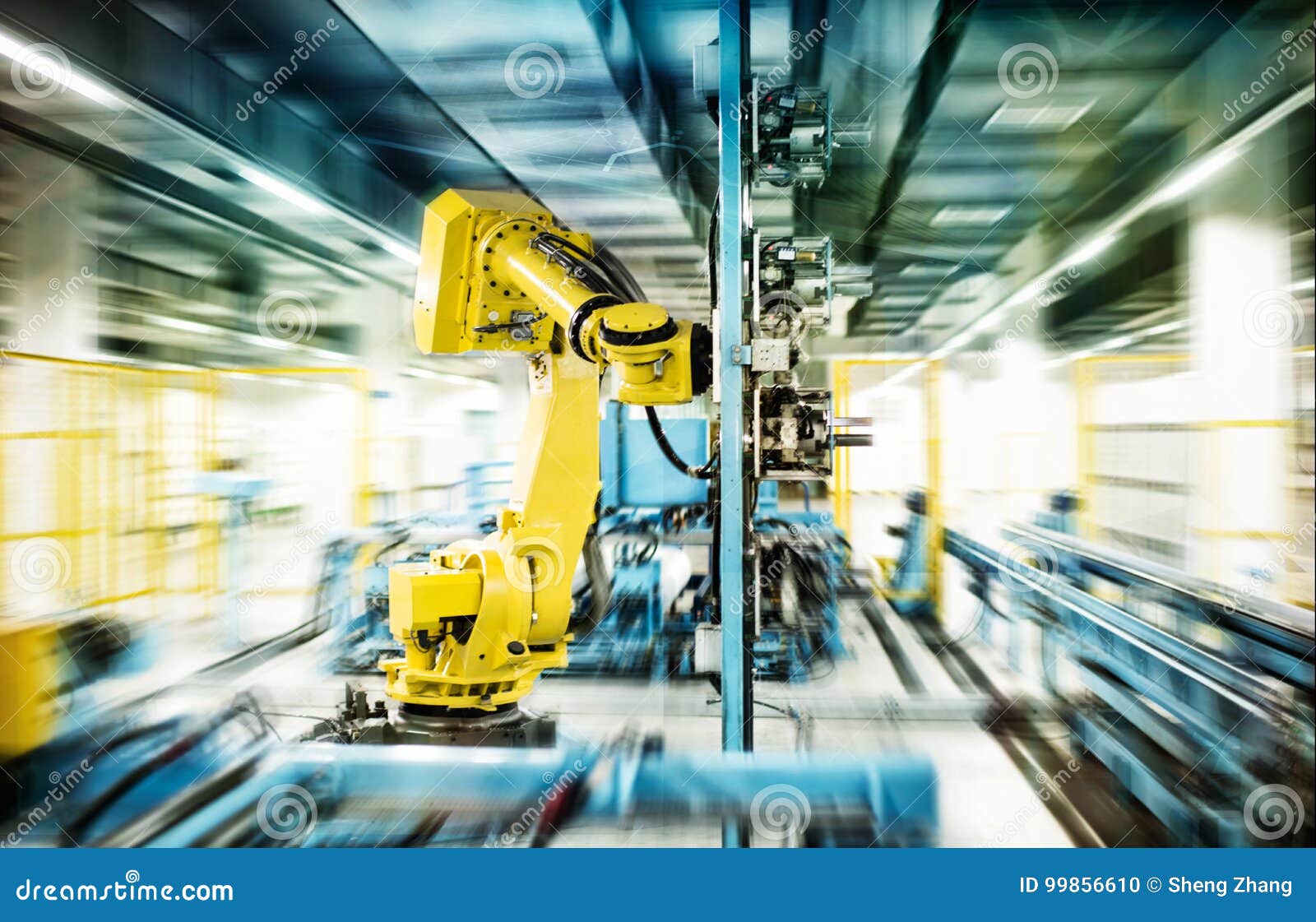 Robots in work stock photo. Image of control, mechanical - 99856610