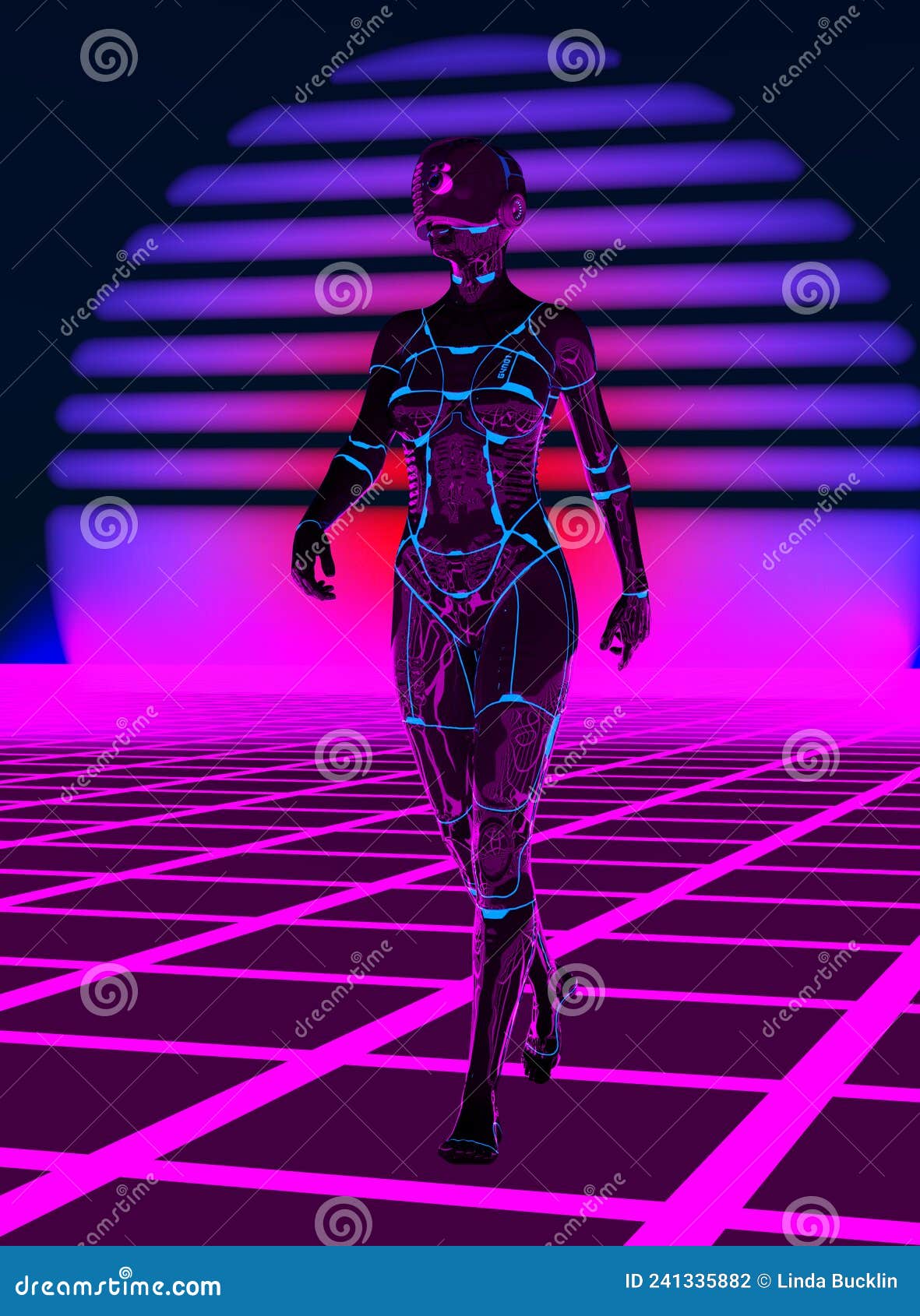 RoboWalk stock illustration. Illustration of highway - 241335882