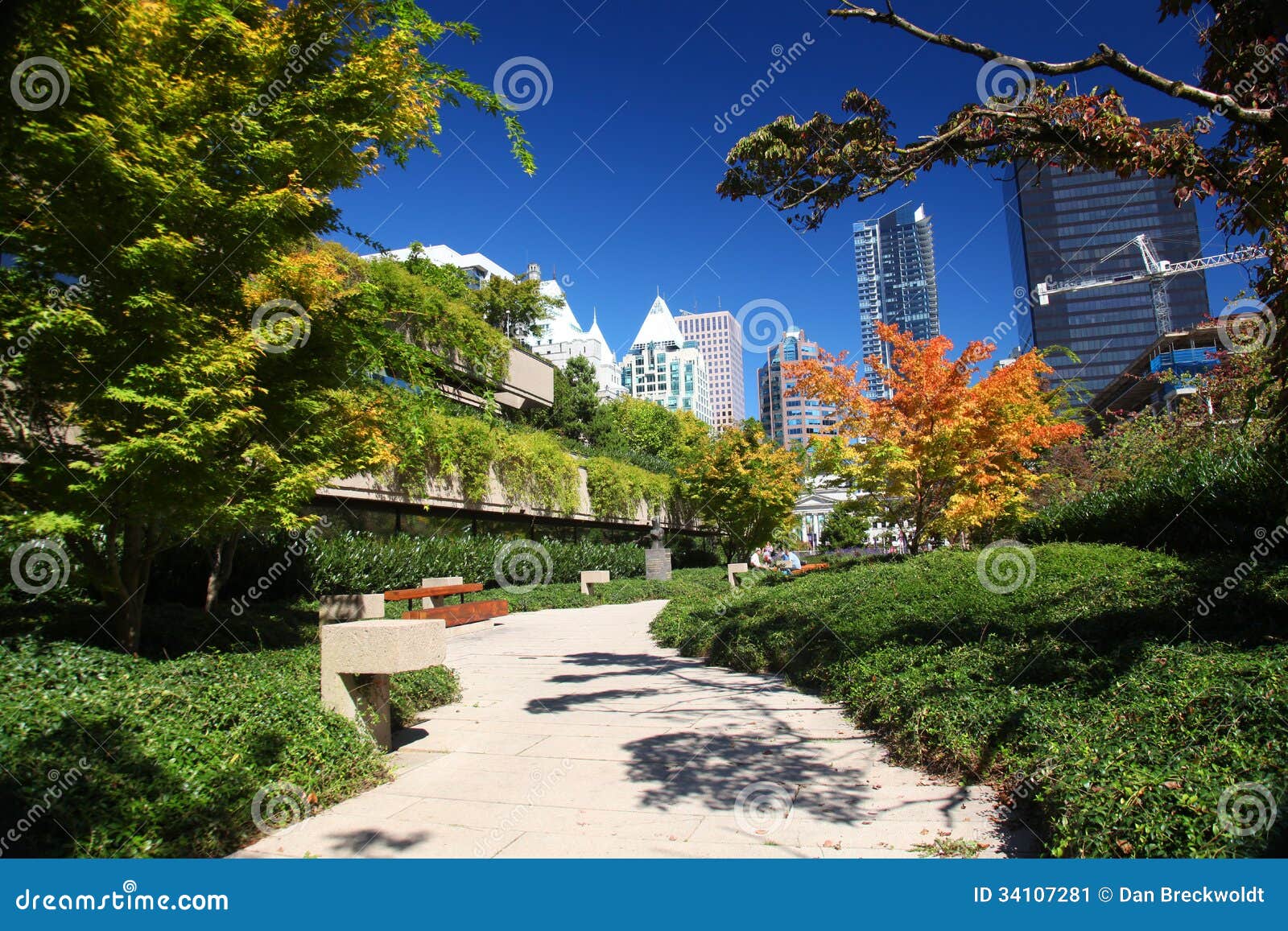 Robson Square in Downtown Vancouver Stock Image - Image of canada ...