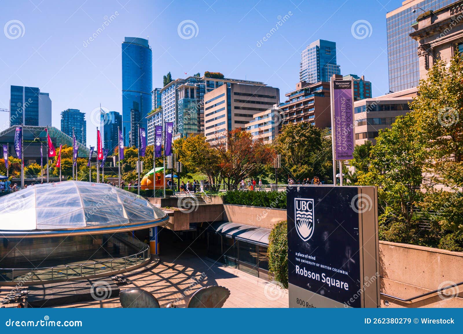 Robson Square in Vancouver, Canada Editorial Stock Image - Image of ...