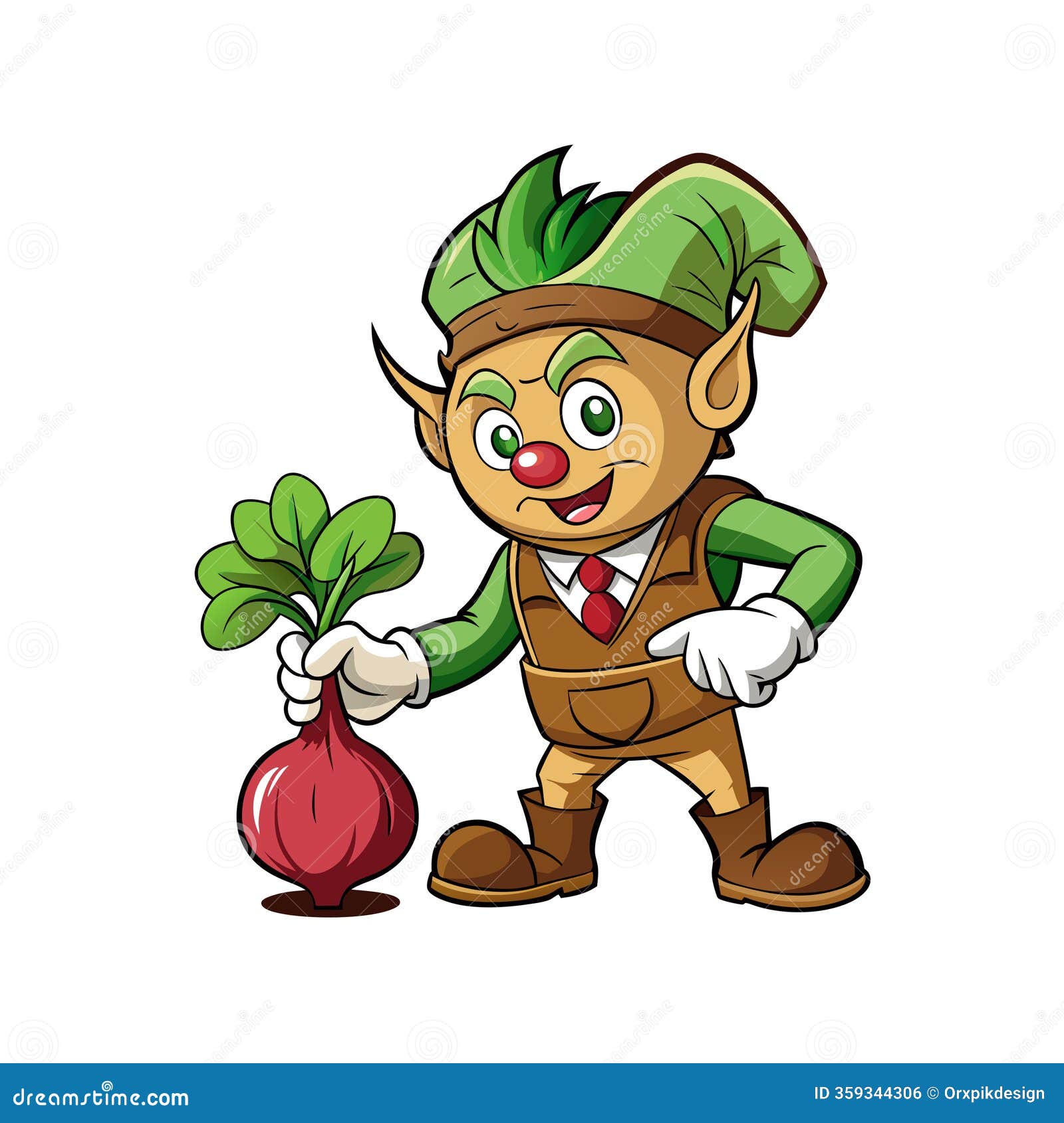 Robust Beetroot in a Comic Drawing Stock Illustration - Illustration of ...