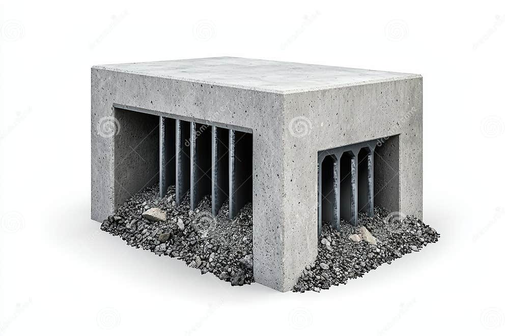 A Robust Concrete Block Featuring Drainage Openings Ideal for ...