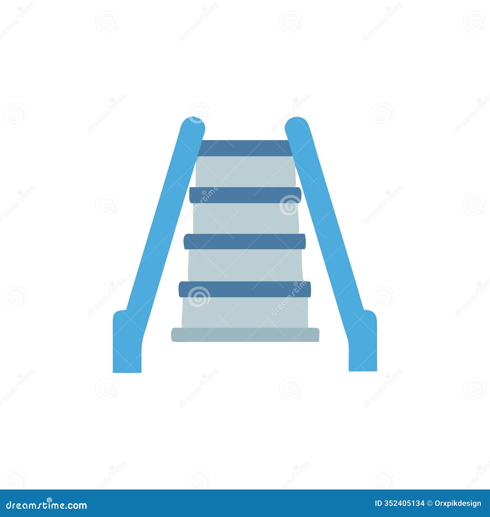 Robust Stair Riser Icon for Stability Stock Illustration - Illustration ...