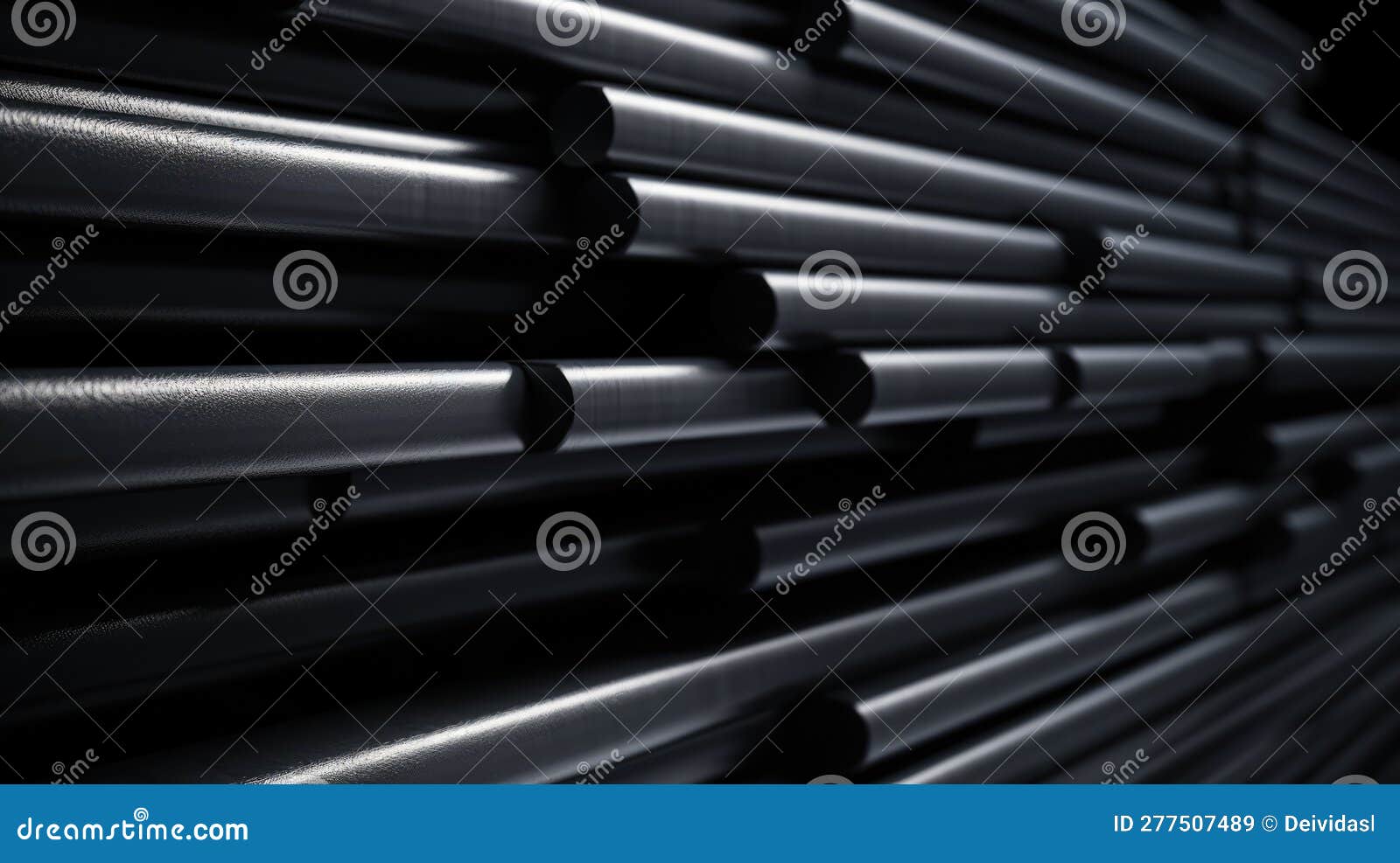 Robust Steel Bar Background with Ample Copy Space Stock Illustration ...