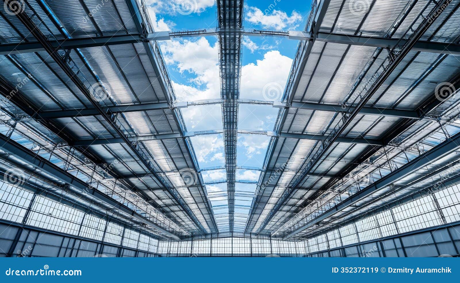 A Robust Steel Framework Built Using Riveted Beams. Stock Image - Image ...