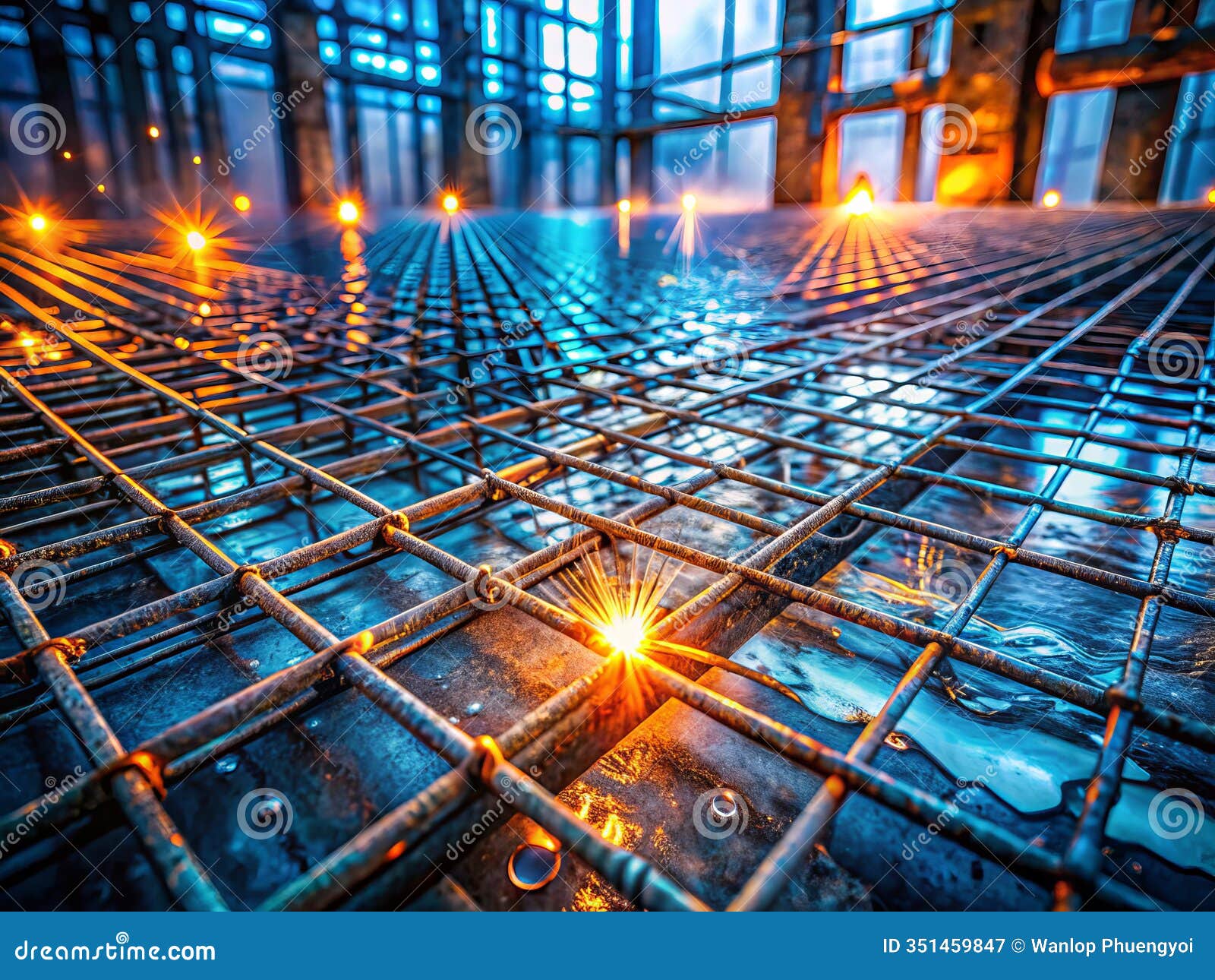 Robust Steel Rebar Mesh Structure a Detailed Look at Construction ...