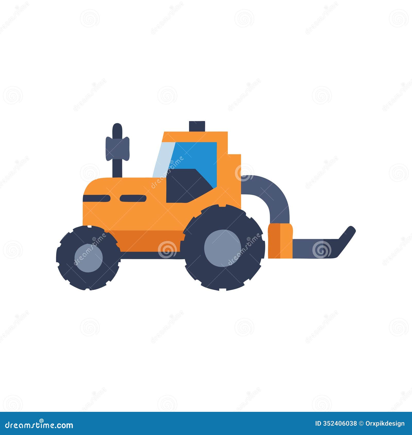 Robust Trencher Icon for Digging Projects Stock Illustration ...