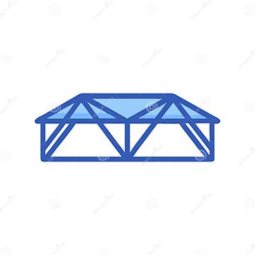 Robust Truss Icon for Structural Design Stock Illustration ...