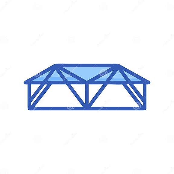Robust Truss Icon for Structural Design Stock Illustration ...