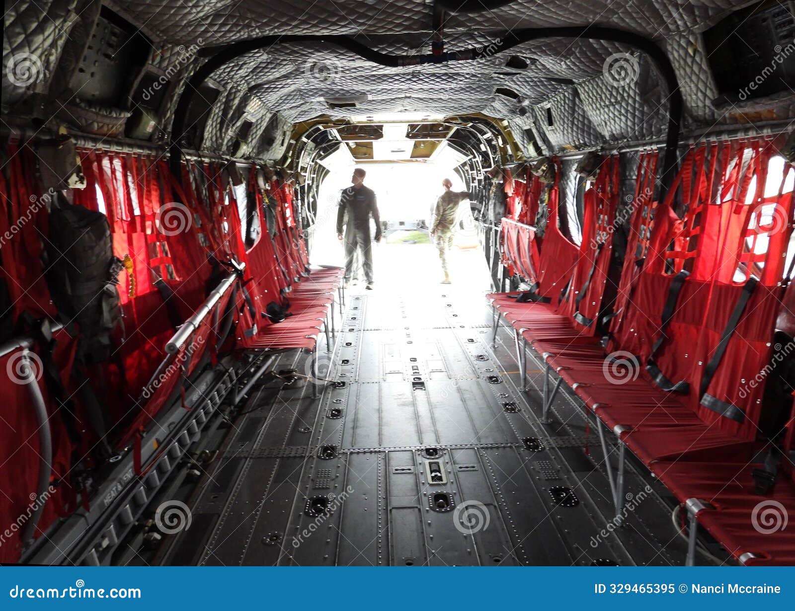 ROC Rochester Boeing CH-47 Chinook Army Helicopter Interior Stock Image ...