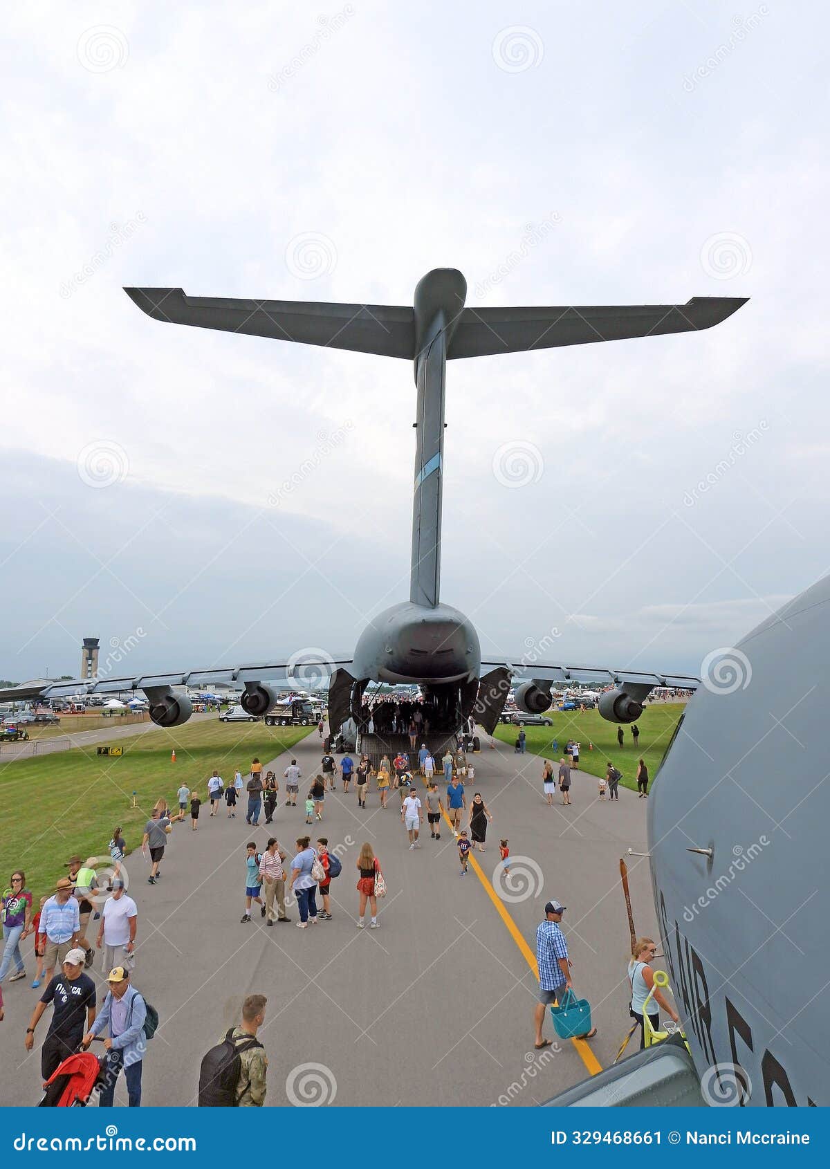 ROC Rochester NYS Airshow Galaxy C5M Tail Section Editorial Photo ...