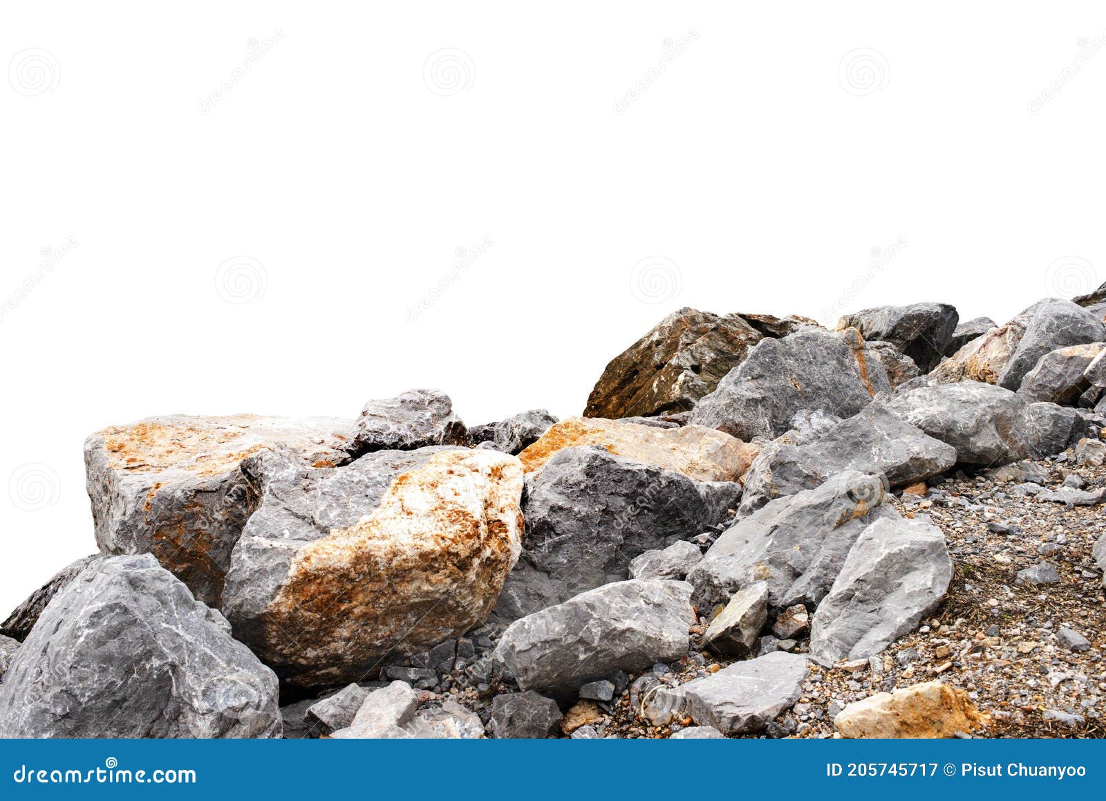Roca Aislada Sobre Fondo Blanco Imagen de archivo - Imagen de paisaje ...