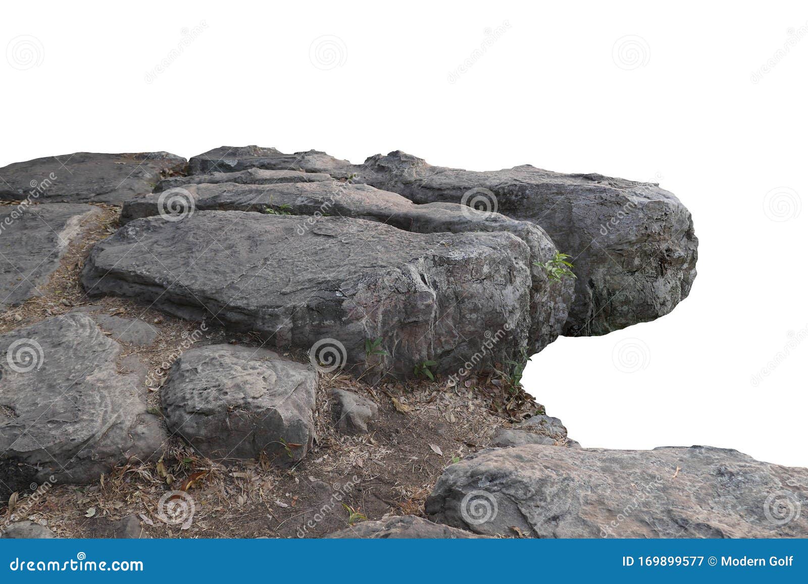 Roca Aislada Sobre Fondo Blanco Imagen de archivo - Imagen de aislado ...