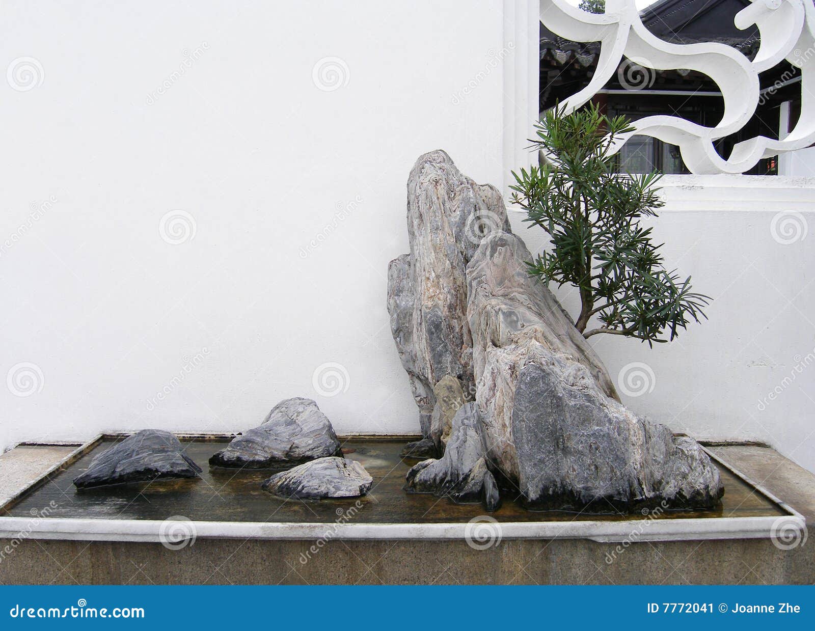 Roca china de los bonsais imagen de archivo. Imagen de conceptos - 7772041