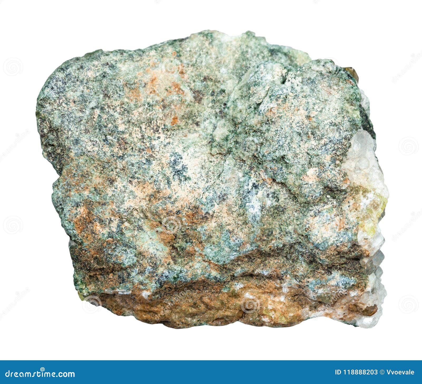 Roca Cruda Del Berilo Aislada En Blanco Imagen de archivo - Imagen de ...