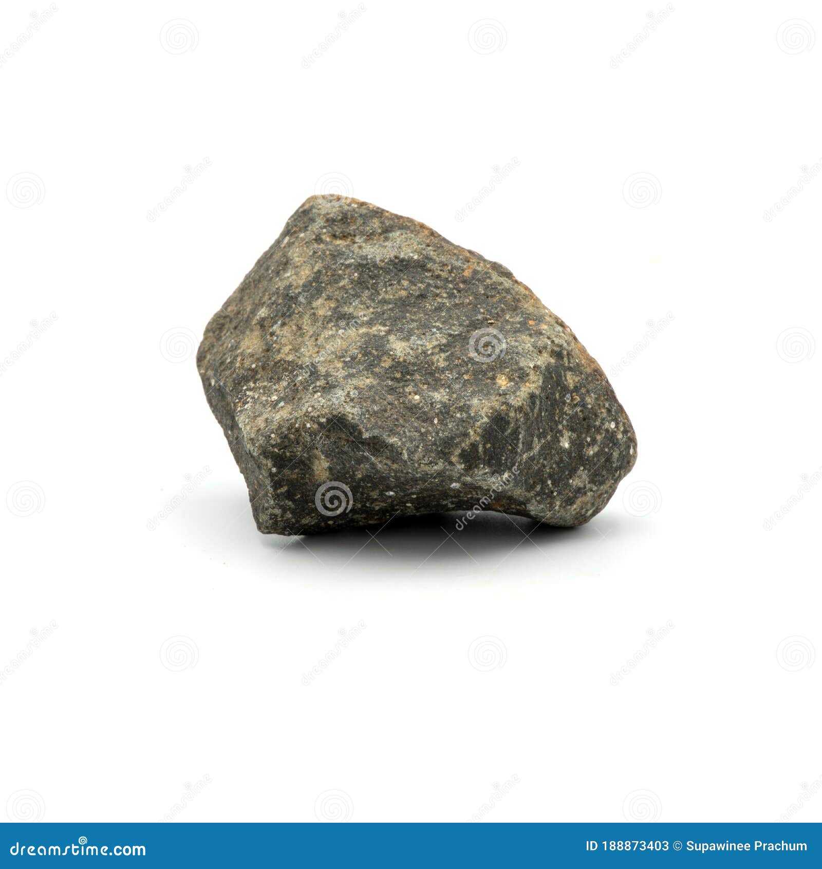 Roca De Granito Grande Aislada En El Fondo Blanco Imagen de archivo ...