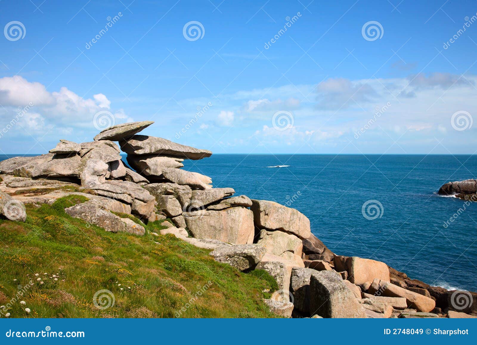 Roca Del Púlpito, Islas De Scilly. Imagen de archivo - Imagen de ...