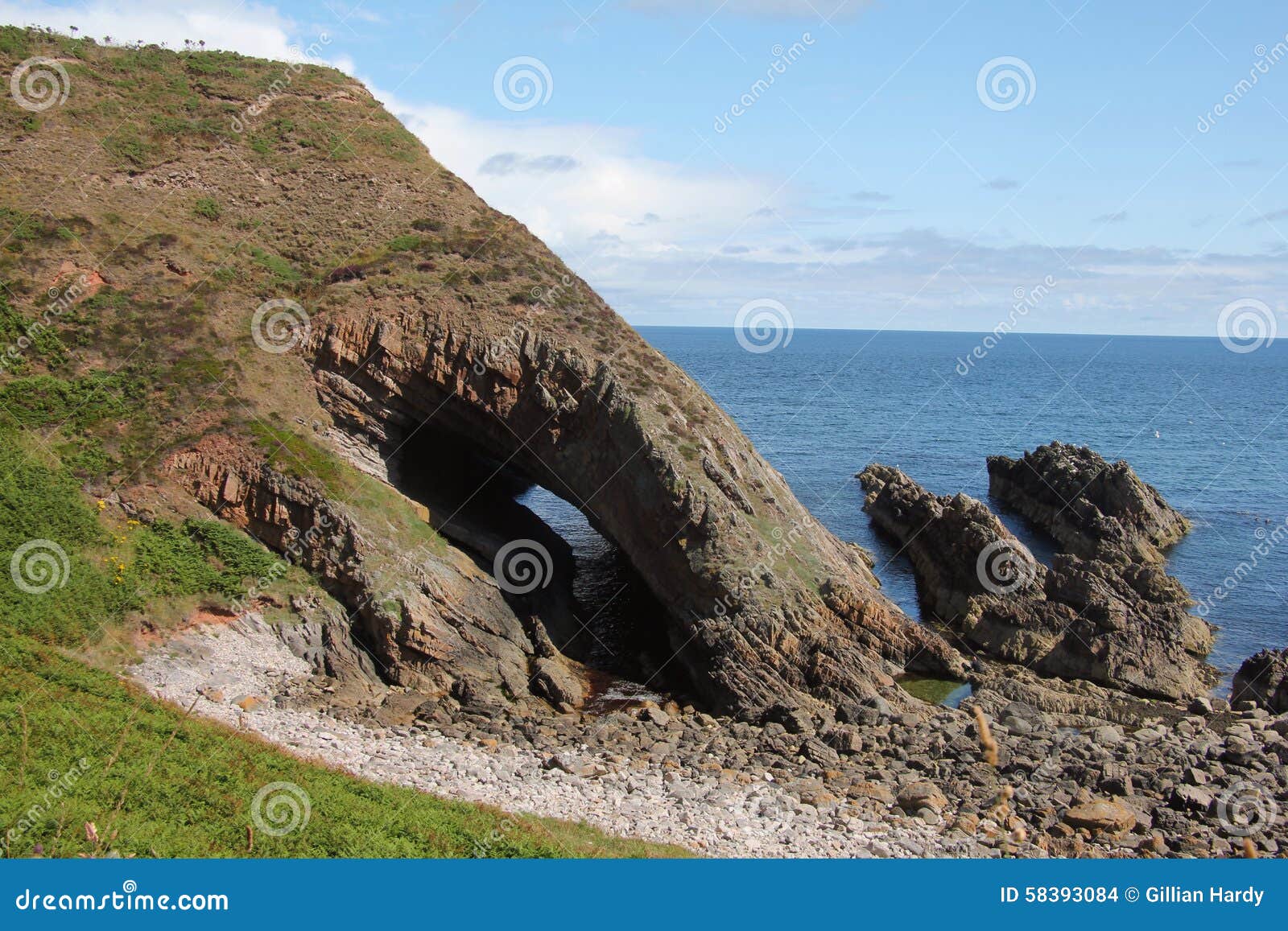 Roca Escocia De La Boca De Las Ballenas Foto de archivo - Imagen de ...