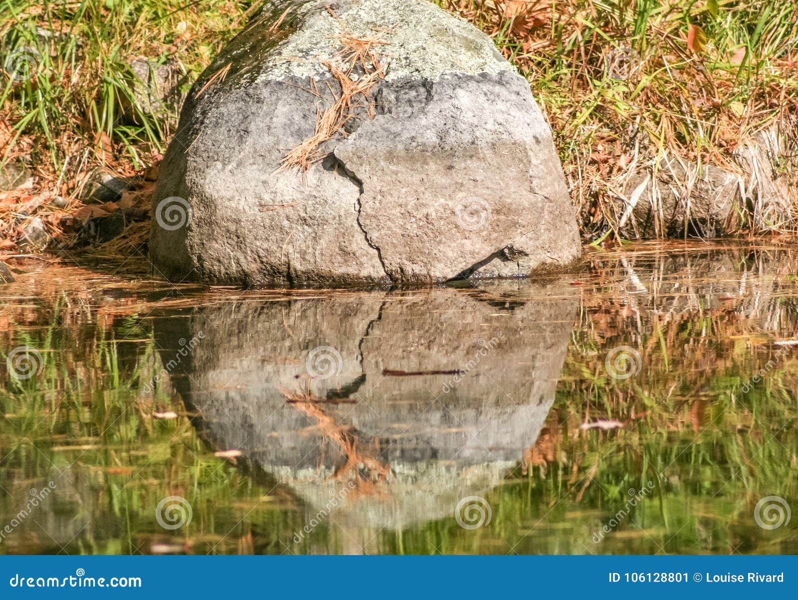 Roca Redonda En El Parque De Santo-Bruno Imagen de archivo - Imagen de ...
