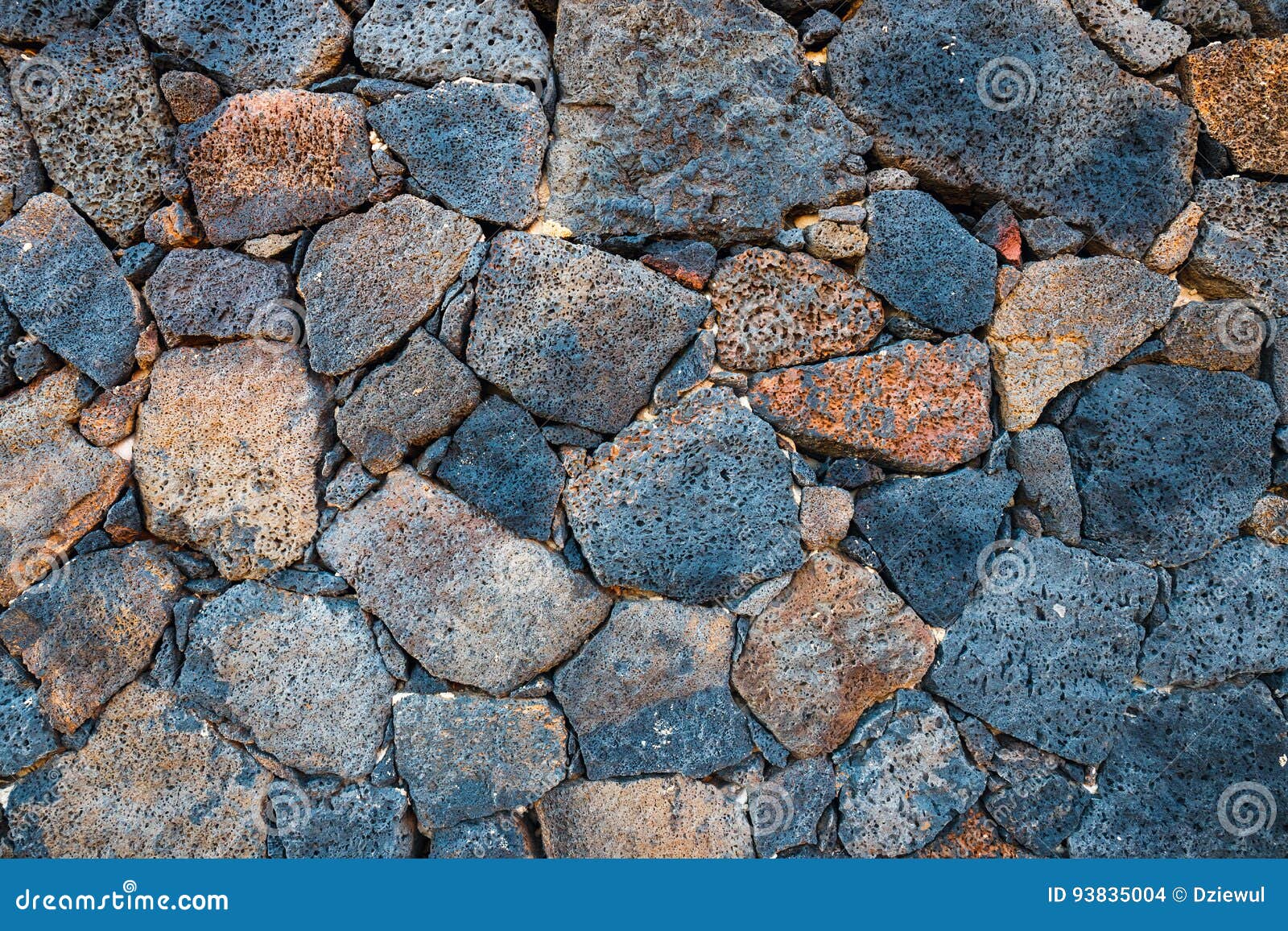 Roca Volcánica Del Basalto Wal Foto de archivo - Imagen de superficie ...