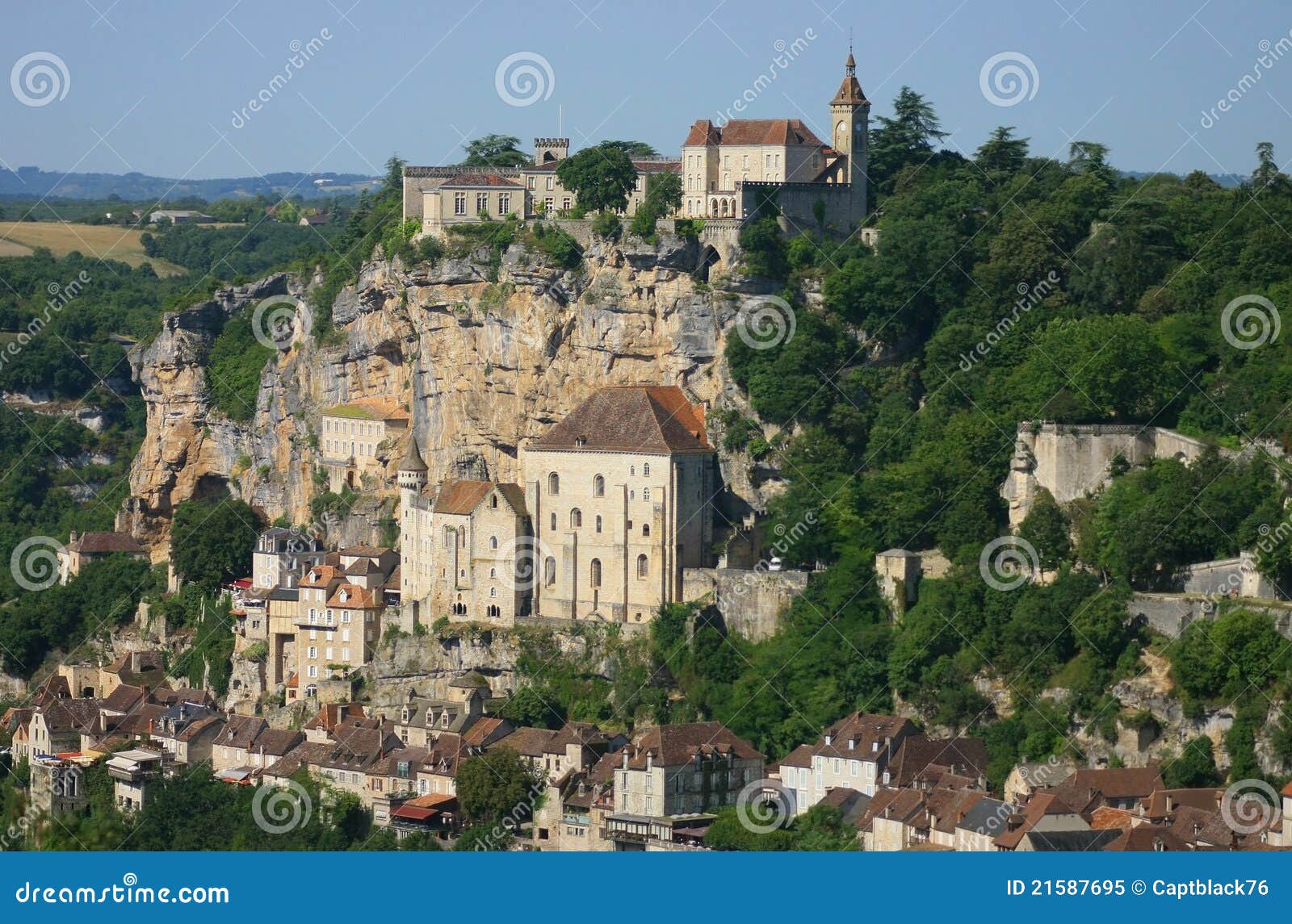 Rocamadour stock image. Image of antique, place, scenery - 21587695