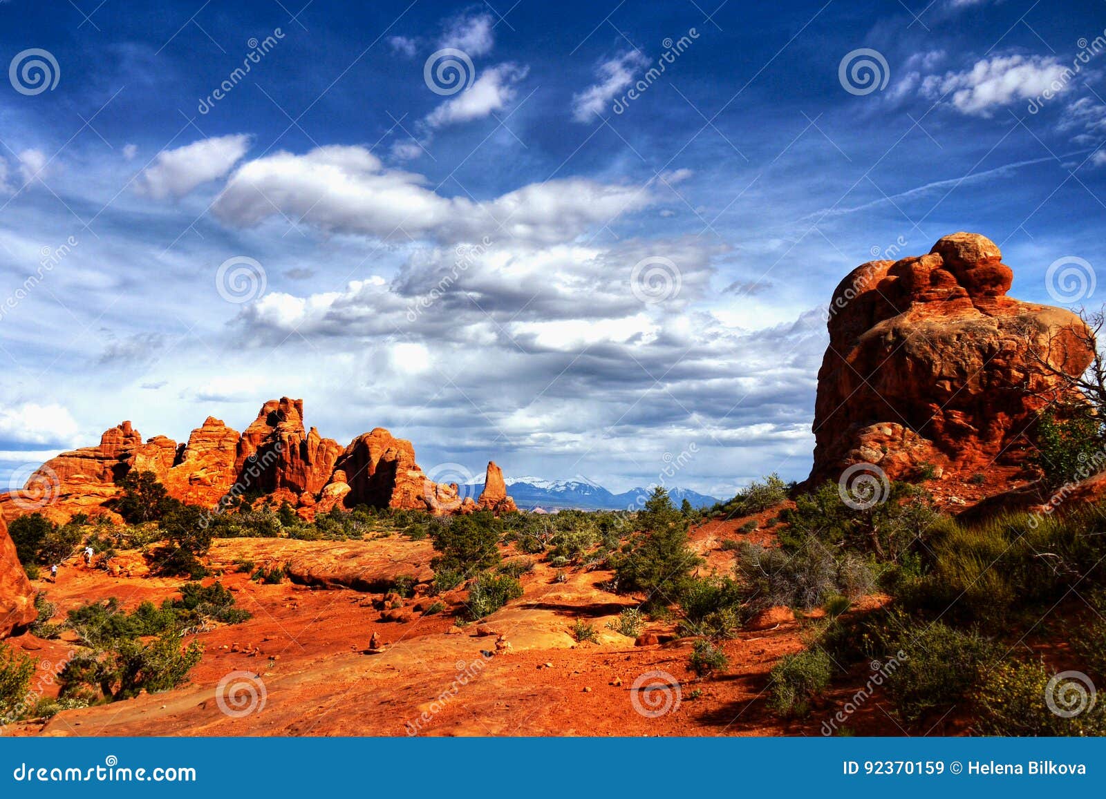 Rocas Rojas, Arcos Parque Nacional, Utah Imagen de archivo - Imagen de ...