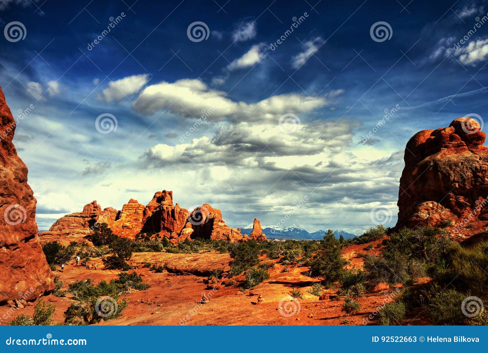 Rocas Rojas, Arcos Parque Nacional, Utah Imagen de archivo - Imagen de ...