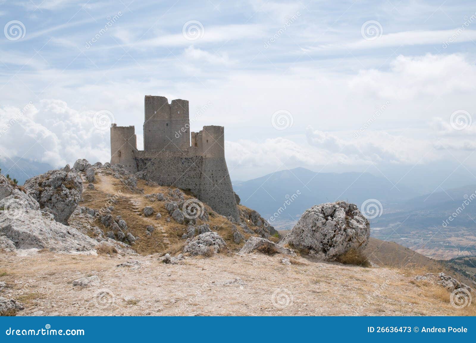 Rocca Calascio, Italy stock image. Image of europe, ruin - 26636473