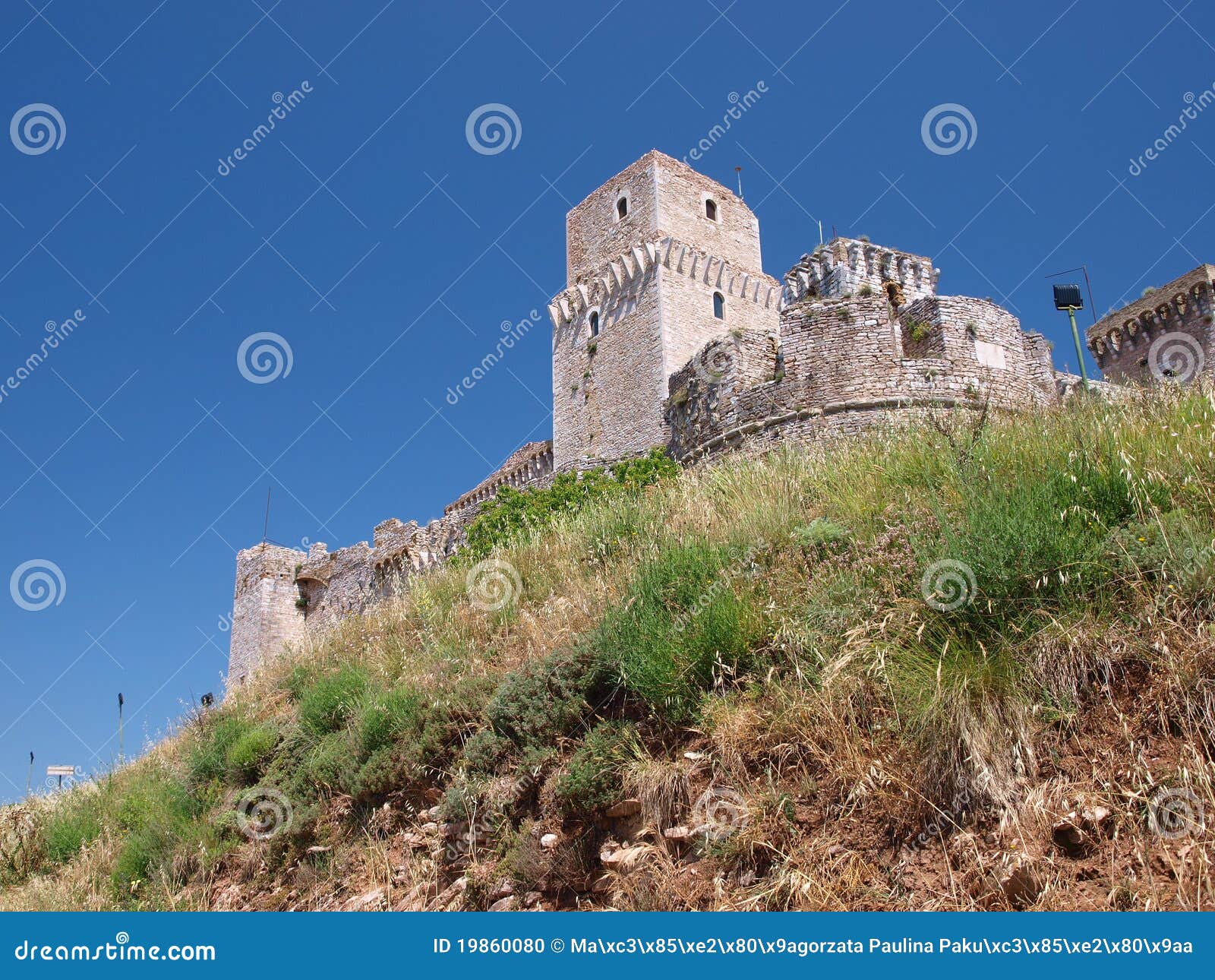 Rocca Maggiore, Assisi, Italy Stock Photo - Image of historic, mountain ...