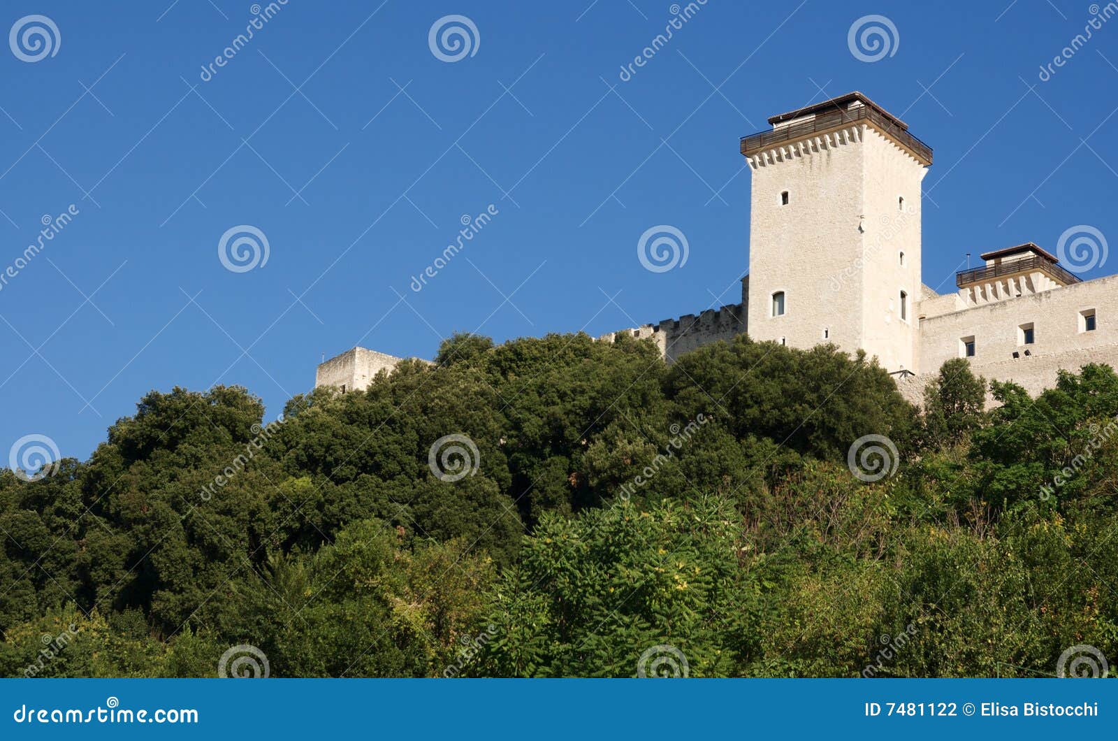 Rocca of Spoleto stock photo. Image of destination, travelling - 7481122