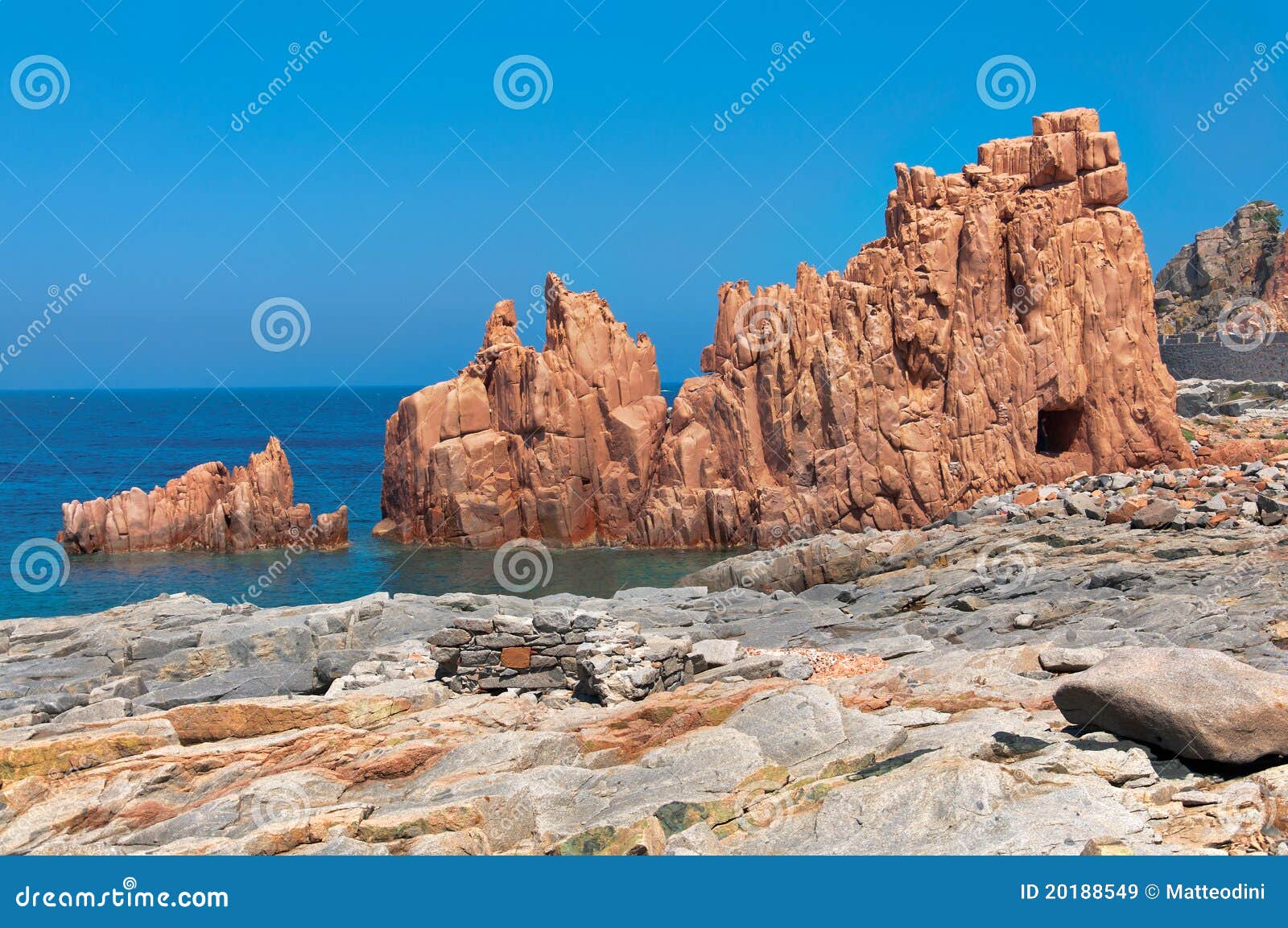Rocce Di Colore Rosso Di Arbatax Immagine Stock - Immagine di sardegna ...