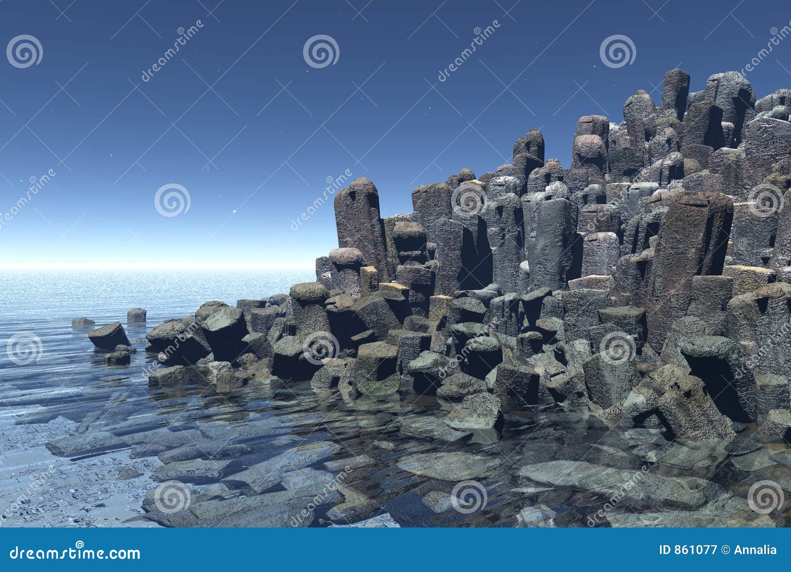 Rocce quadrate immagine stock. Immagine di limpido, ondulato - 861077