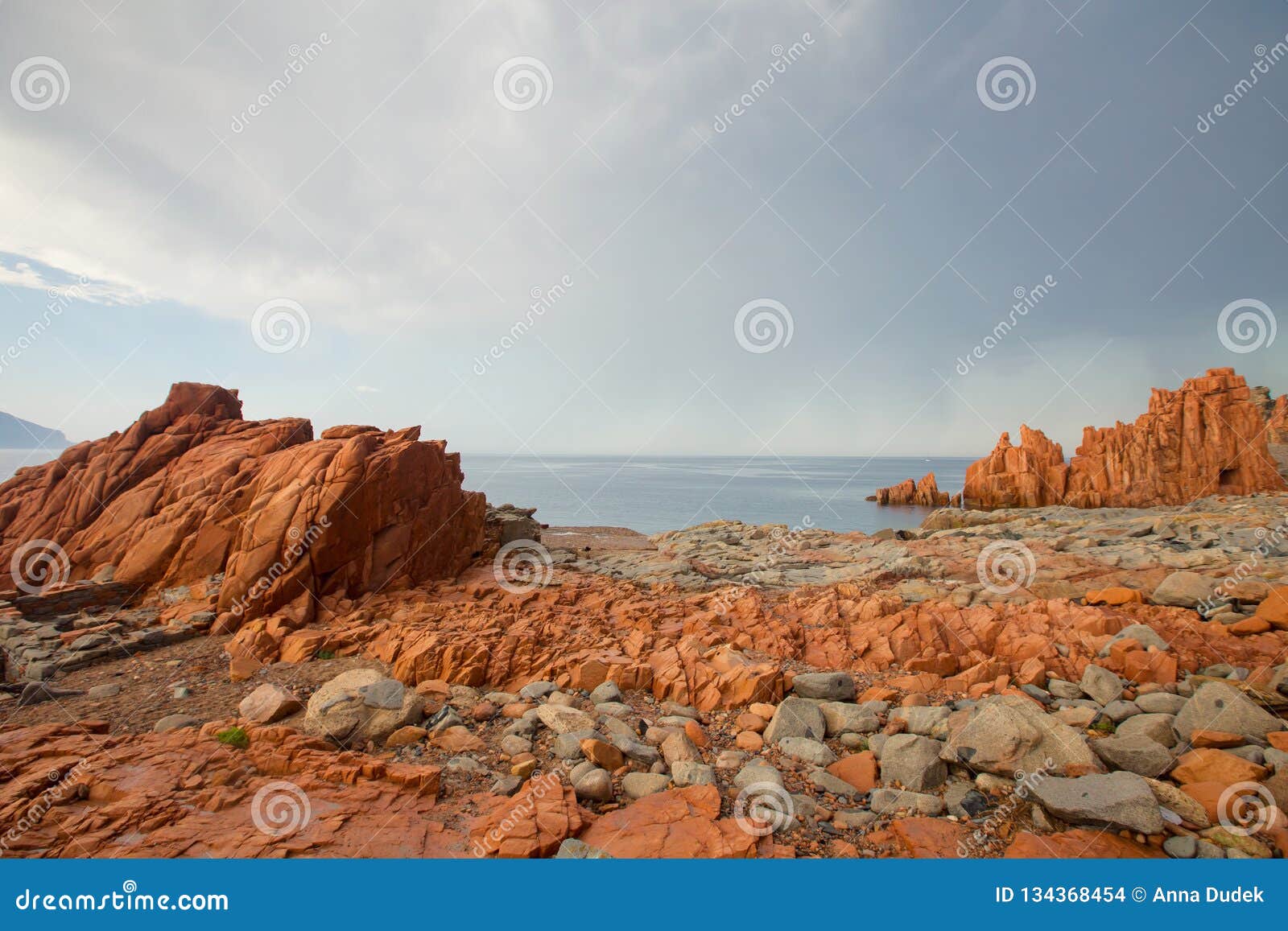 Rocce Rosse Arbatax, Sardaigne Photo stock - Image du plage, europe ...